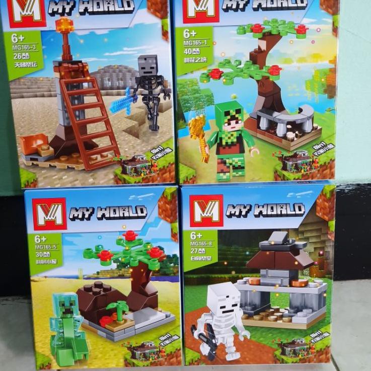 Freshh Lego Bricks Mini Minecraft House Speech Hr6 '' | BeeCost