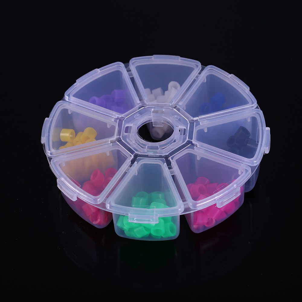 160pcs/box Dental Code Rings Recognition Circle Colorful Ring Silicone ...