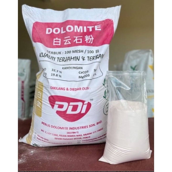 Dolomite/Kapur Pertanian 3 KG Baja organik dan juga Perawat PH Tanah ...