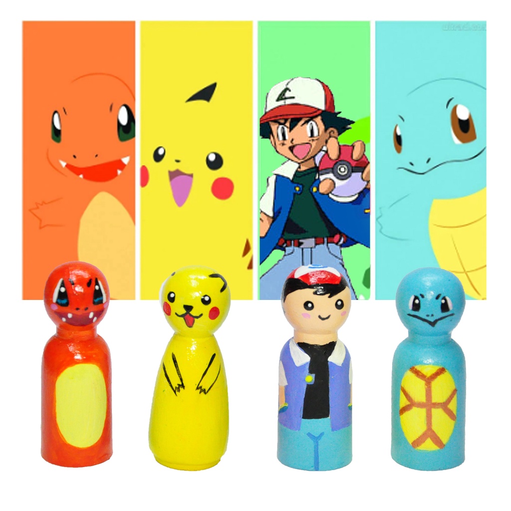 Pikachu/Pokemon Peg doll | Shopee Malaysia