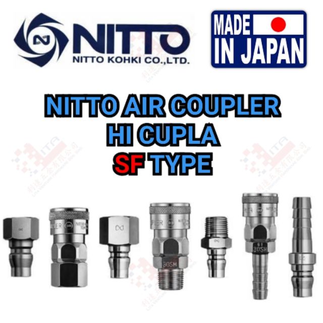 NITTO JAPAN AIR COUPLER HI CUPLA SF TYPE 20SF 30SF 40SF | Shopee Malaysia