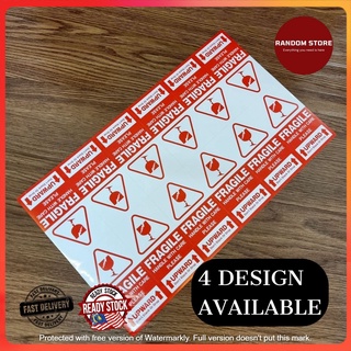 Fragile Sticker Fragile Label Warning Label Mudah Pecah Pelekat Carton ...