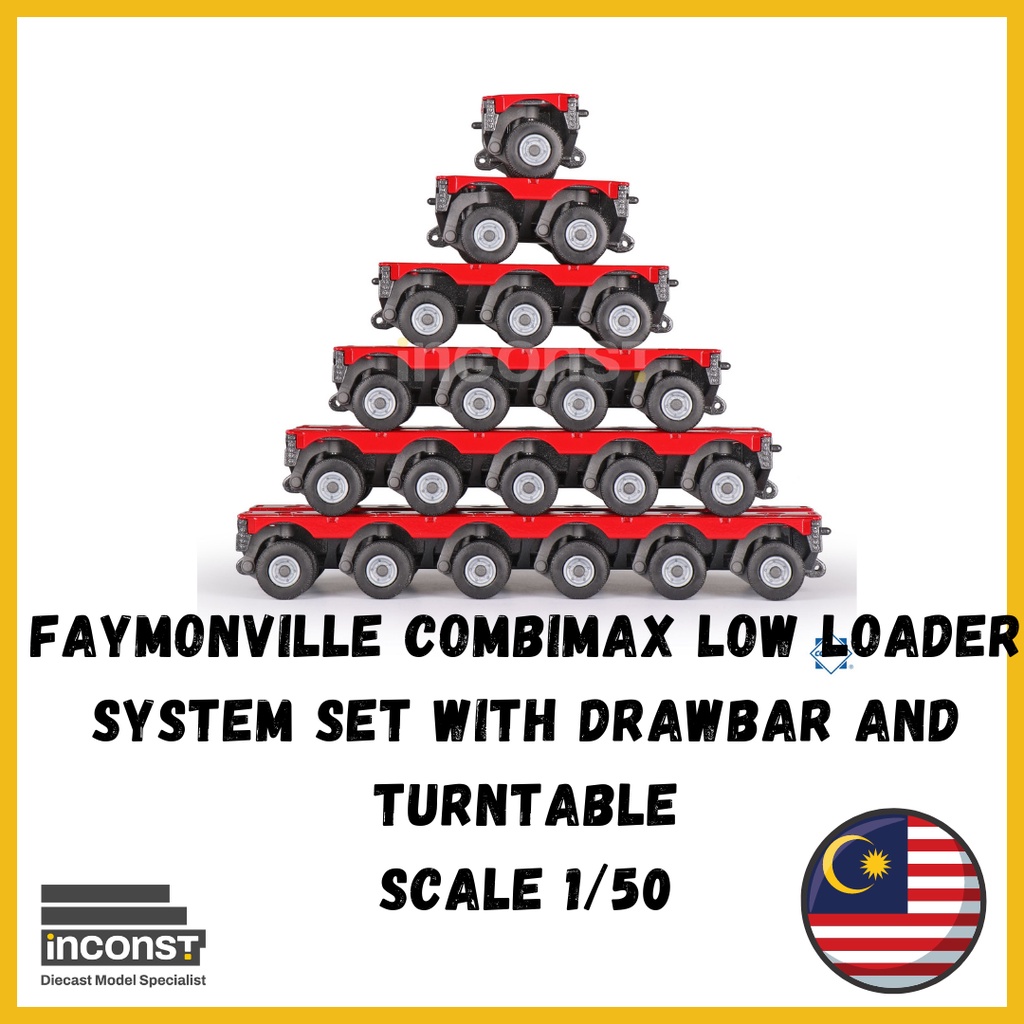 CONRAD Faymonville CombiMax Low Loader System Set with Drawbar and ...
