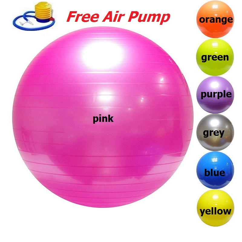 🔥🔥 New! 45CM Burst Resistance Yoga Ball Mat Gym Fitness Shake 45cm ...