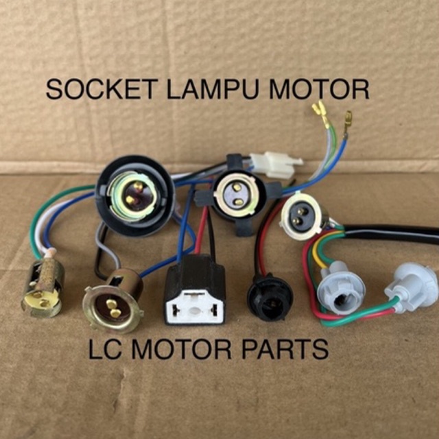 SOCKET LAMPU DEPAN BELAKANG SIGNAL EX5 C70 KRISS WAVE 125 Y80 W125 DREAM GBO CDI Y125 LC135 Y15 ...