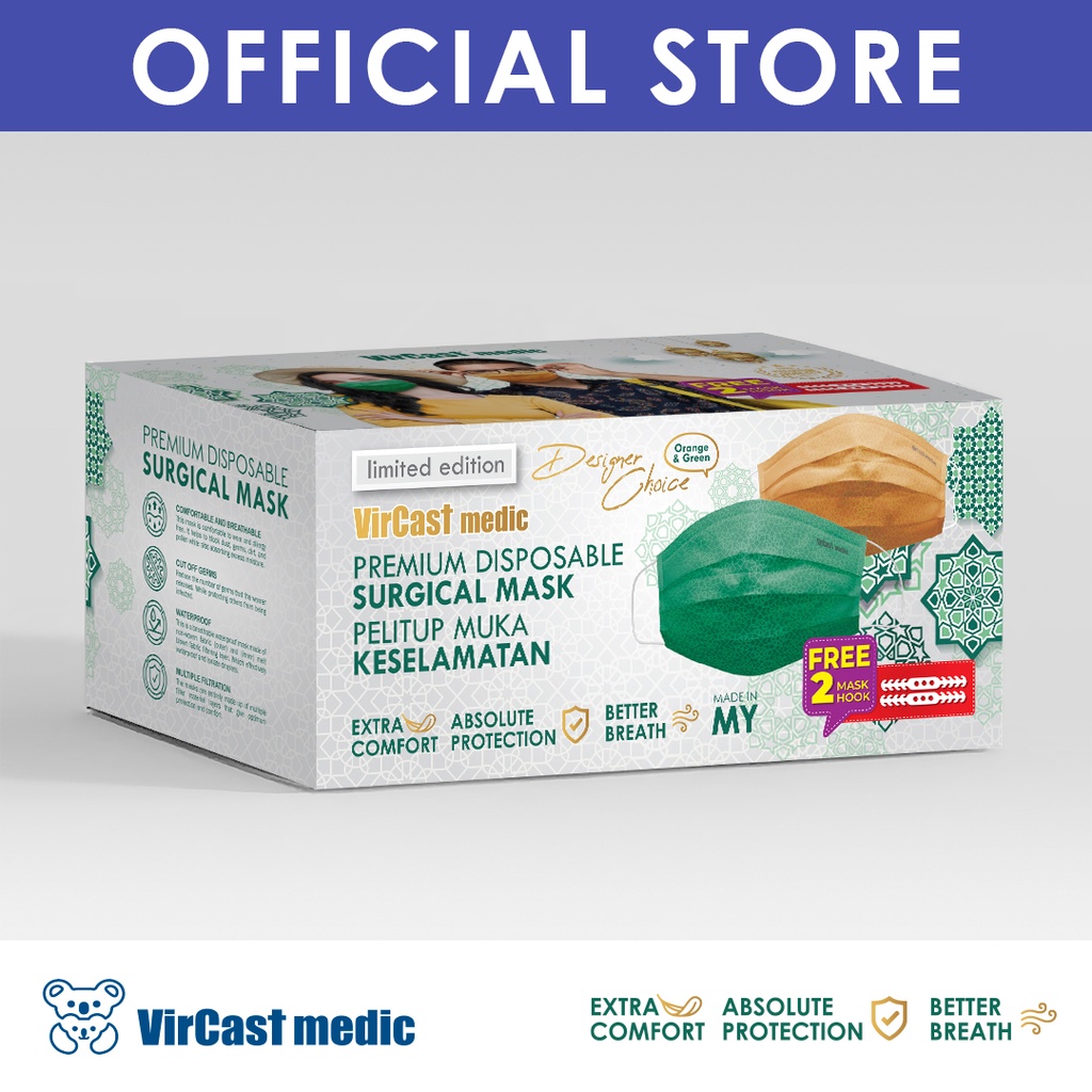 Vircast Medic Royal Premium 3 Ply Medical Face Mask [READY STOCK ...