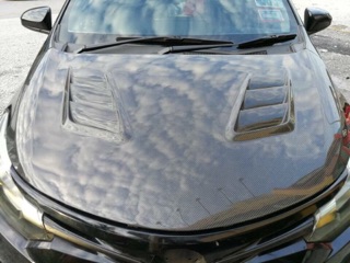 Toyota vios 2013 2014 2015 2016 2017 2018 carbon Fiber front bonnet ...