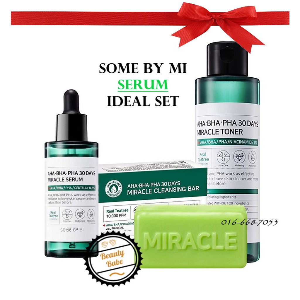 SomebyMi Toner + Some By Mi Soap Bar + SomeByMi Miracle Serum IDEAL SET ...