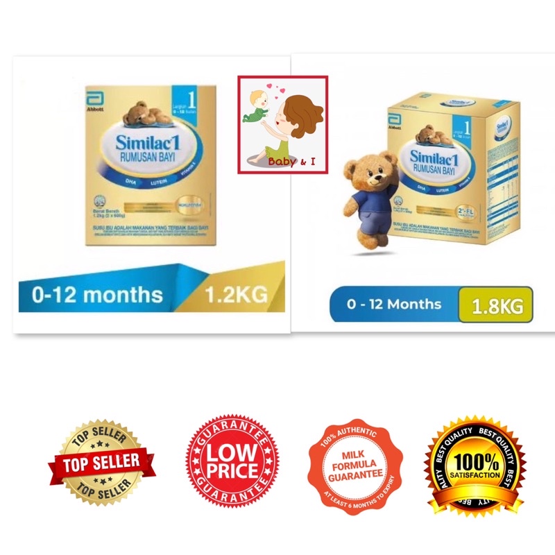 Similac Gold Formula Milk Step 1 x 1.2kg / 1.8kg | Shopee Malaysia