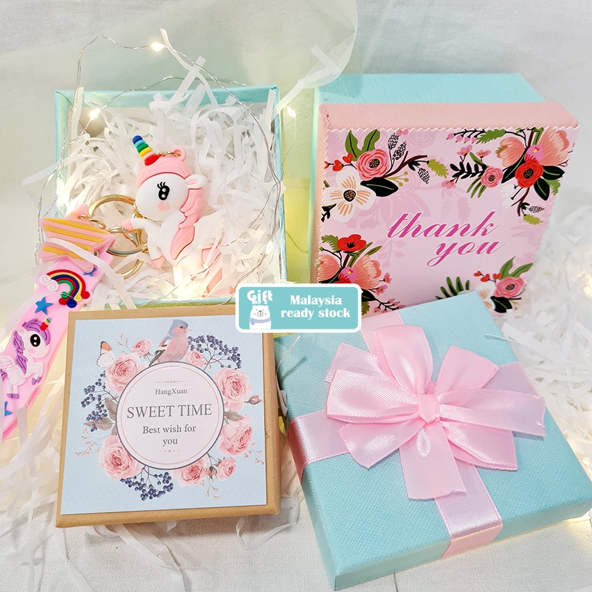 Sweet time Thank you Tiffany blue Jewelry box 10cm 7.5cm Gift box ...