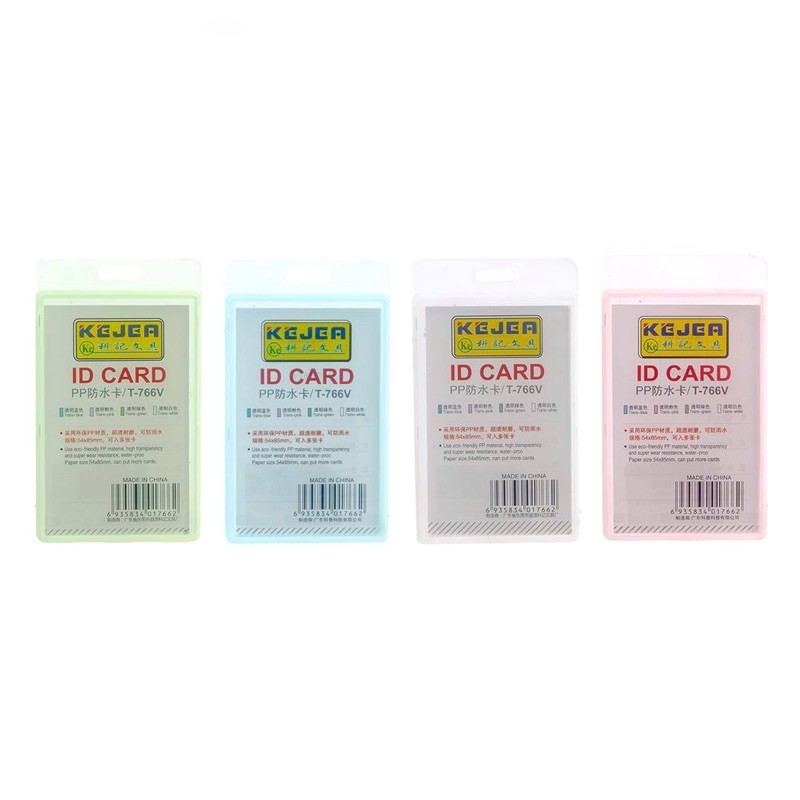 Transparent Work Identification Card/Student Card Holder Without ...