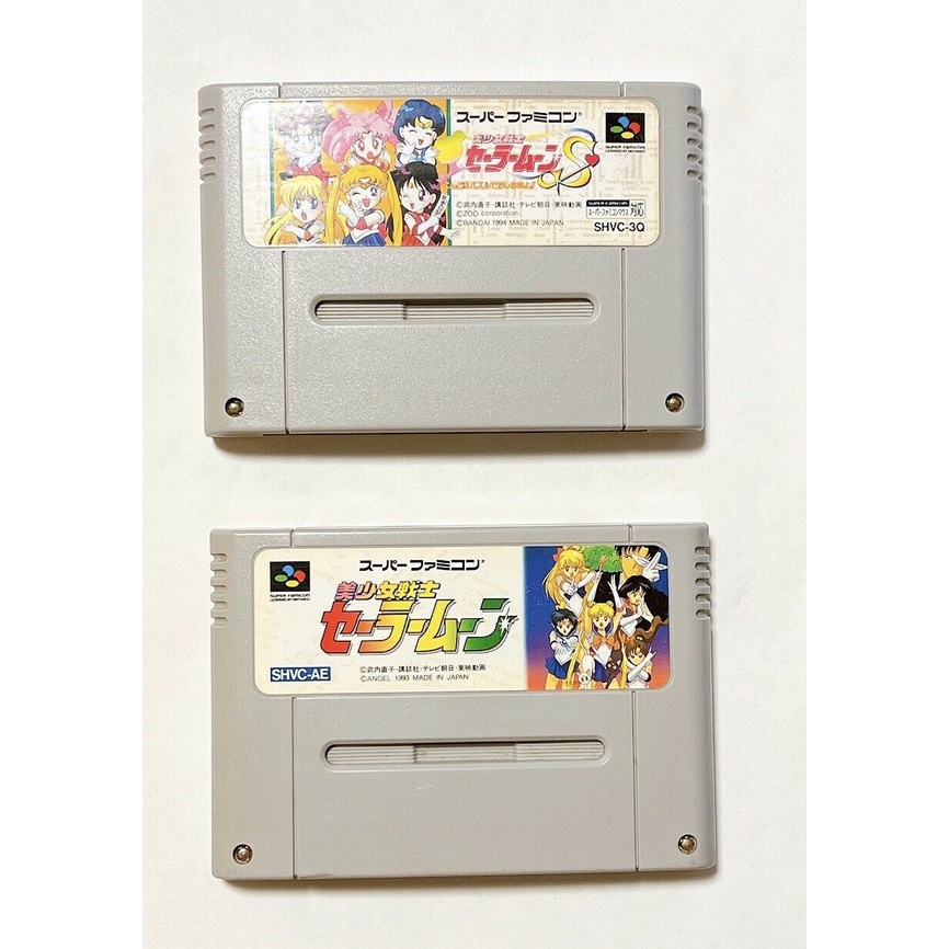 Sailor Moon SNES Super Famicom Cartridge a Set of 2 From Japan | Shopee ...