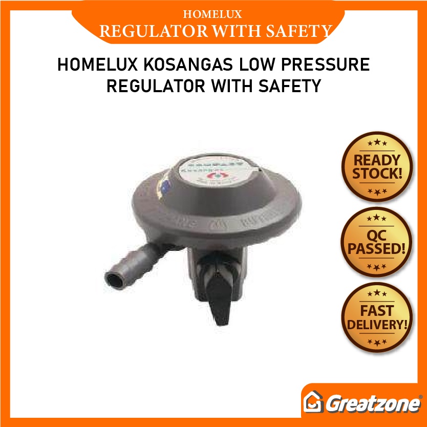 READY STOCK HIGH QUALITY HOMELUX KOSANGAS LOW PRESSURE REGULATOR WITH ...