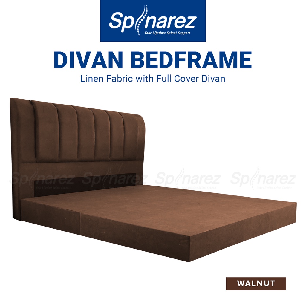 Spinarez Modern Divan + Headboard Bed Frame King/Queen (Mattress Not ...