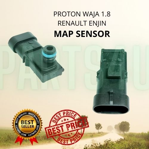 MAP SENSOR 3 PIN PROTON WAJA 1.8 ENJIN RENAULT 7700 101 752 | Shopee ...