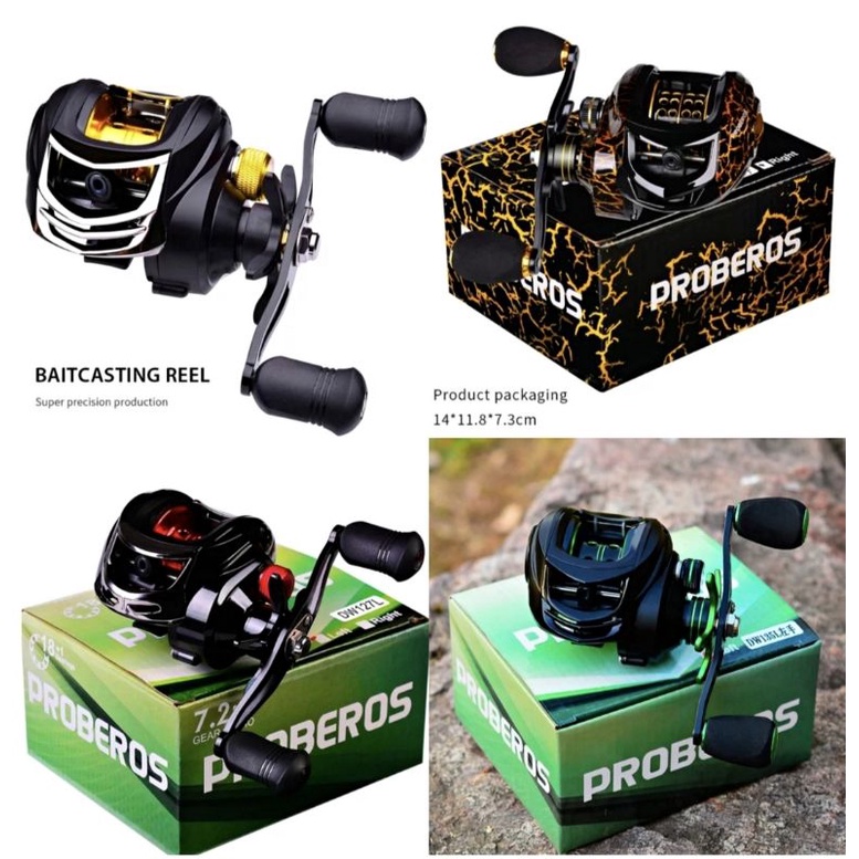 Proberos BaitCasting Reel Left Hand | Shopee Malaysia
