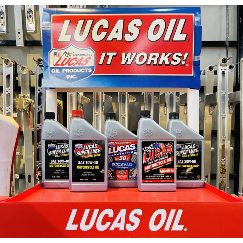 LUCAS OIL SEMI SYNTHETIC/FULL SYNTHETIC 10-40 10-50 20-50&FORK LAY OIL ...
