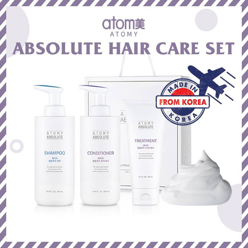 [Atomy] Absolute Shampoo / Conditioner / Treatment | Shopee Malaysia