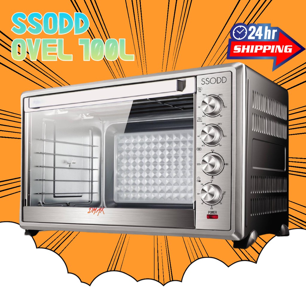 SSODD Electric Oven 100L SIRIM Certified Counter Top Stainless Steel ...