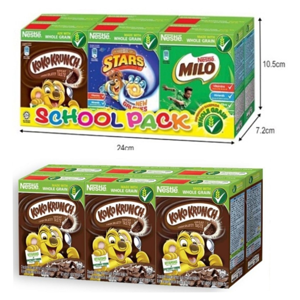 Nestle Koko Krunch Cereal /Nestle School Pack Mix Cereal Breakfast Koko ...