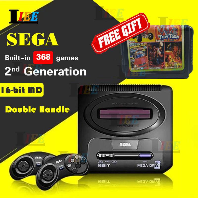 Sega Seda Megadrive 16-bit Video Game Console MD2 build in 5 Retro ...