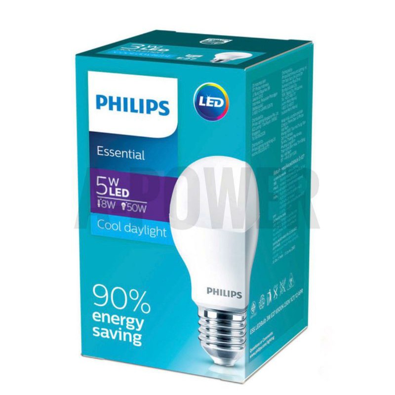 Philips - 5W Essential LED Light (White) | Shopee Malaysia