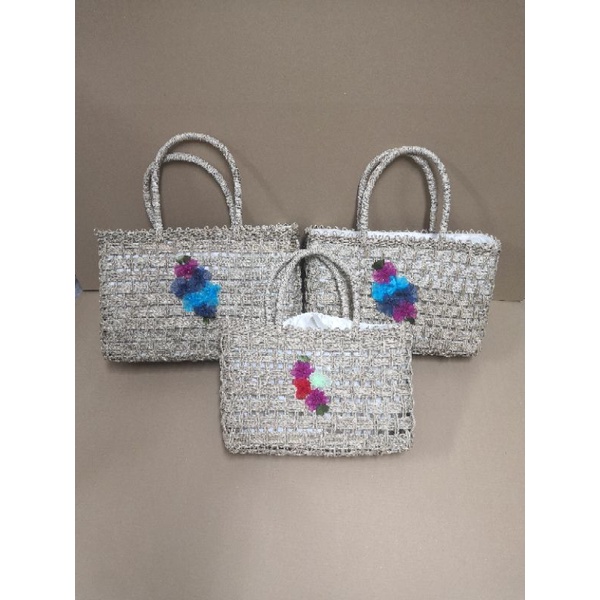 [Ready Stock] Traditional Picnic Bag Khemah 3 In 1 Jut Rattan Bag Beg ...