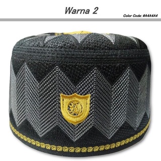 Kopiah tinggi bercorak versi hitam | Shopee Malaysia