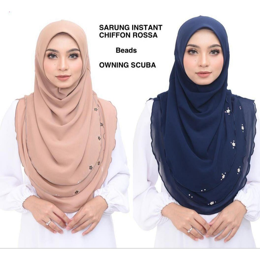Tudung Sarung Instant Rossa 3 layer (B) (Tudung Raya) Free size ...