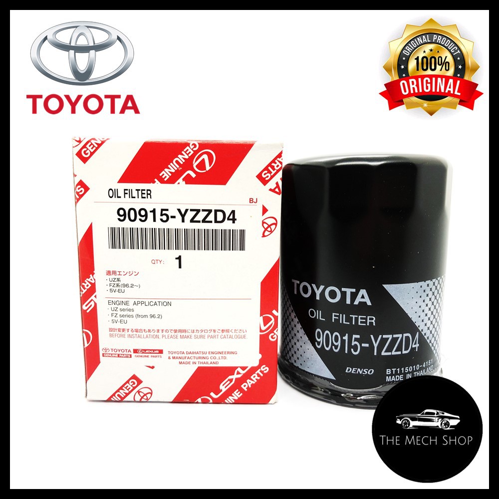 Toyota D4 Oil Filter (90915-YZZD4) (100% Original Product) | Shopee ...