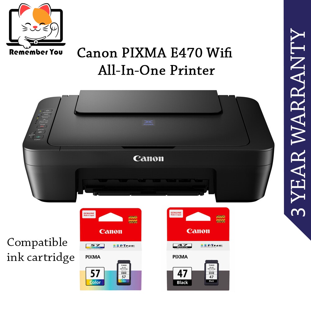 Canon PIXMA E470 MG3070S All-In-One Printer ( PRINT / SCAN / COPY ...
