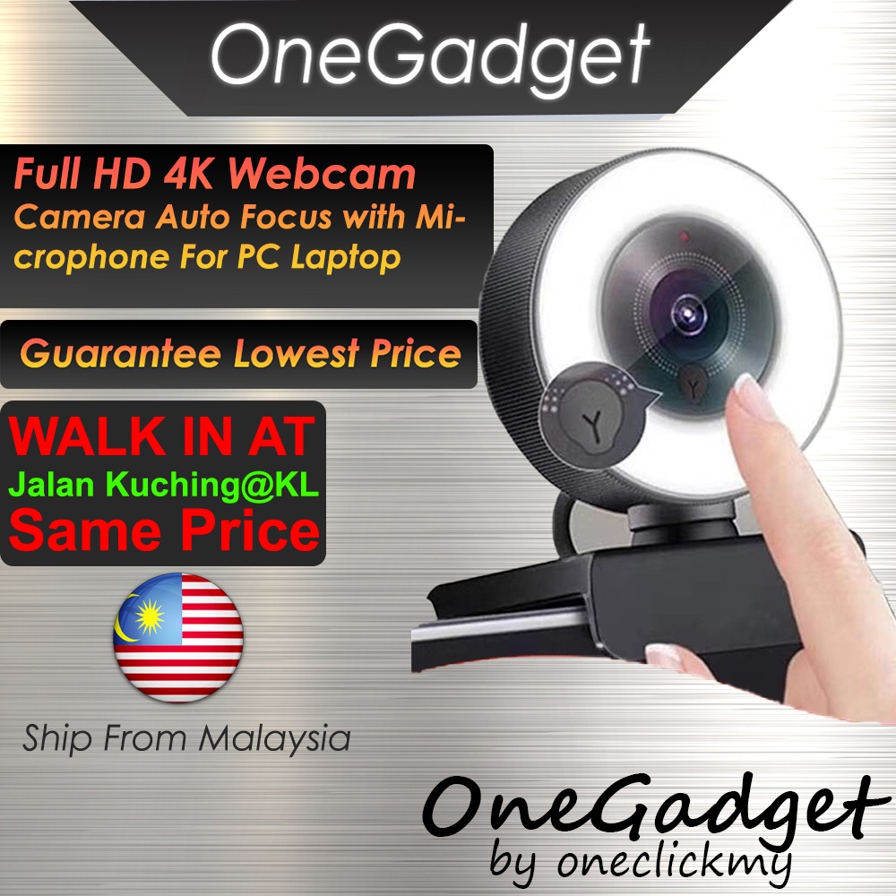 Full HD 4K Webcam 2K Web Camera Auto Focus with Microphone For PC ...