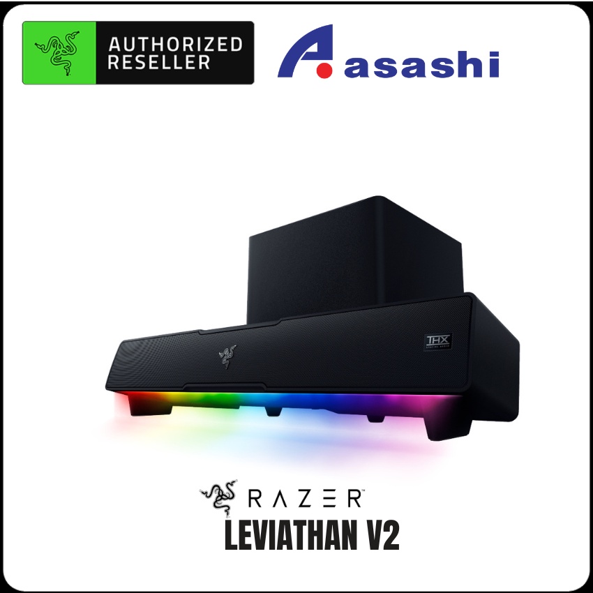 Razer Leviathan V2 | Leviathan V2 X Gaming Soundbar with Subwoofer THX ...