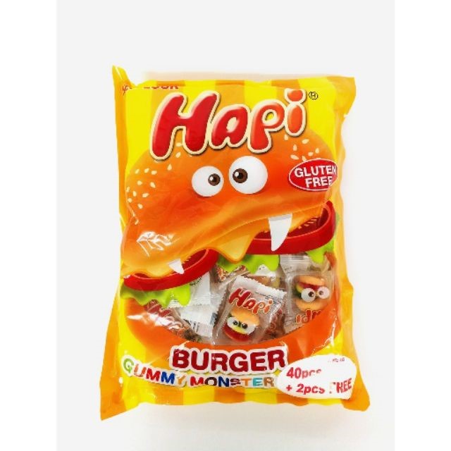 430g Hapi Burger Gummy Monster Candy HALAL (LOCAL READY STOCKS ...
