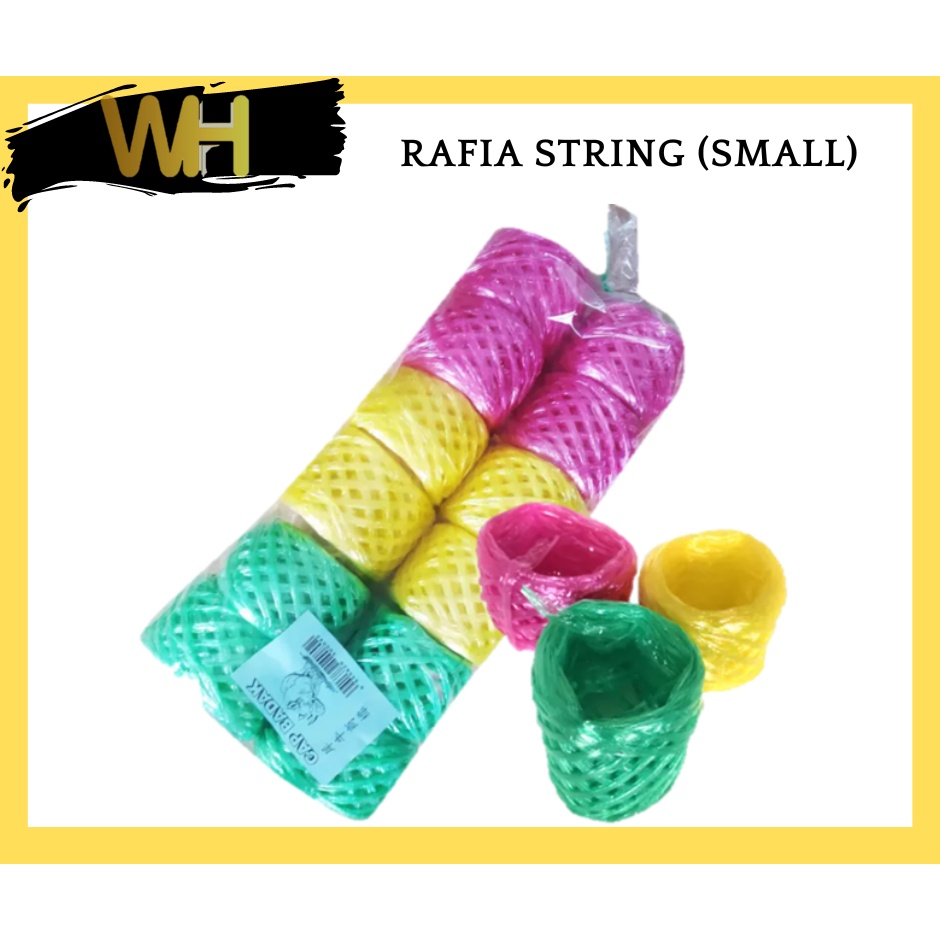 [12 ROLLS] RAFIA STRING / TALI RAFIA / RAFIA ROPE | Shopee Malaysia