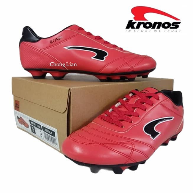 Kronos Football / Soccer Boots KFW7134 (Red/Black) | Shopee Malaysia