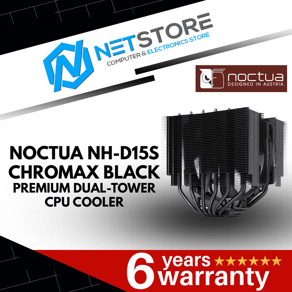 NOCTUA NH-D15S CHROMAX BLACK PREMIUM DUAL TOWER CPU COOLER - NH-D15S CH ...