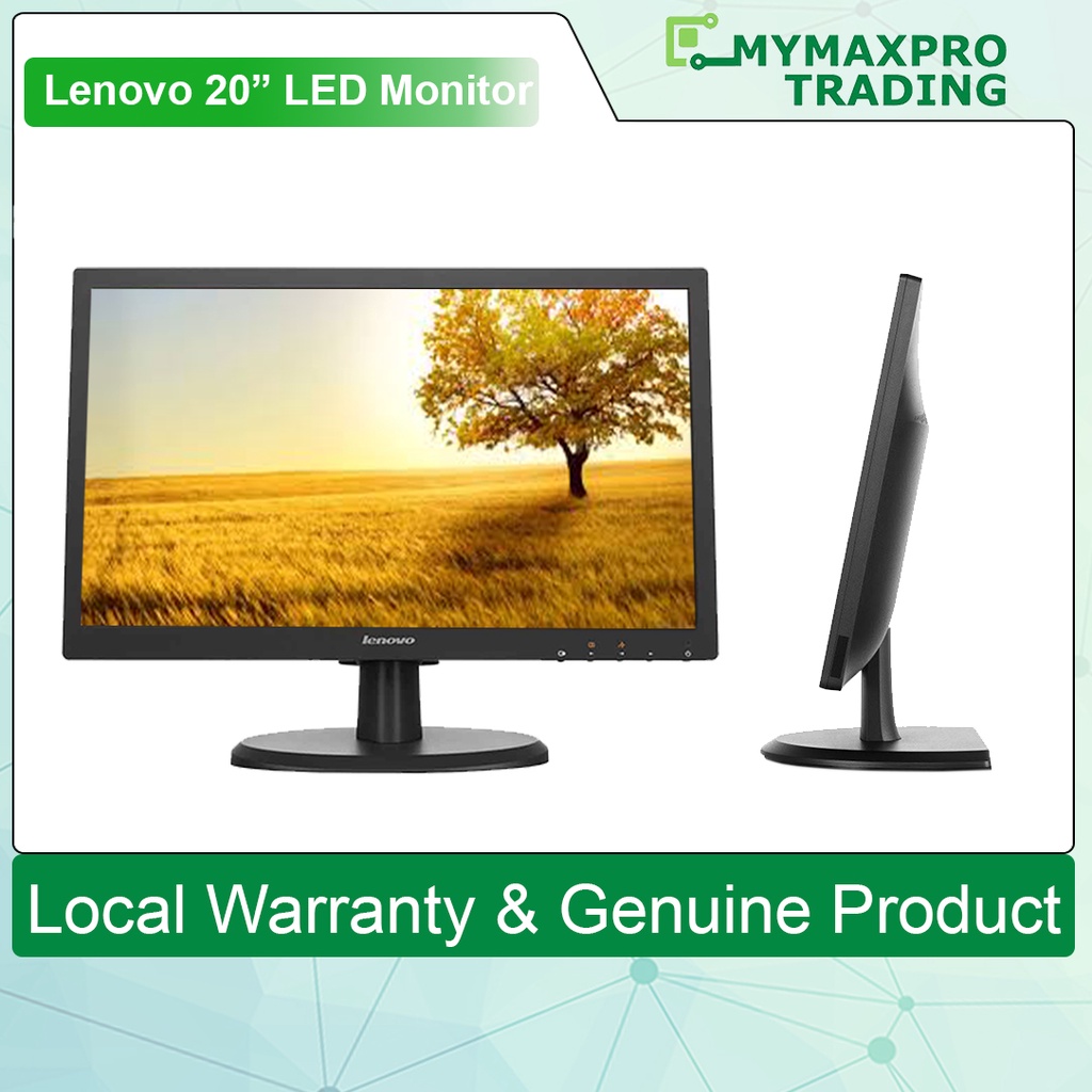 Lenovo ThinkVision E2054A 20" LED Monitor 1440 x 900 HD VGA (Grade B ...