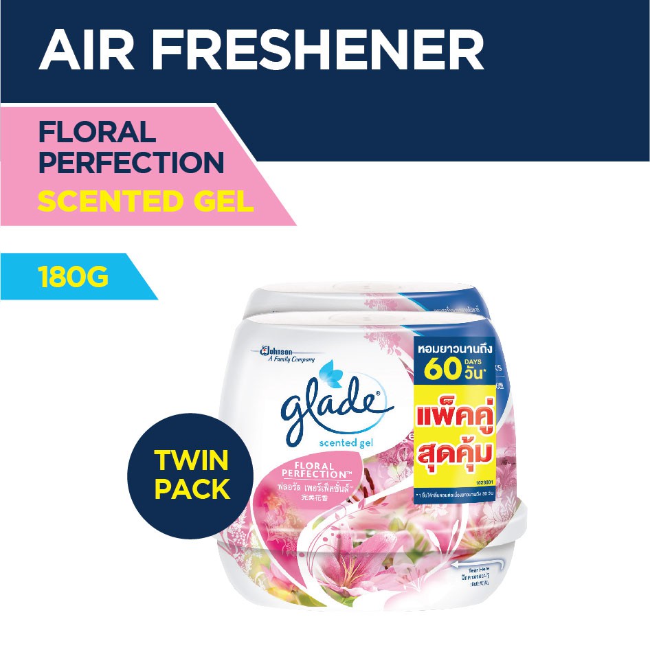 Glade Scented Gel Floral Perfection (180g) [Twinpack] | Shopee Malaysia