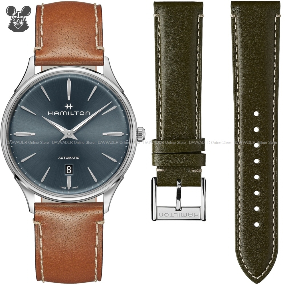 HAMILTON H38525541 Men's Watch Jazzmaster Thinline Automatic 40mm Tan ...