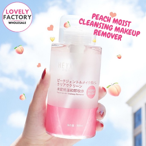 HEYXI PEACH FACE EYE LIP DEEP CLEANSING WATER MAKEUP REMOVER OIL FREE ...