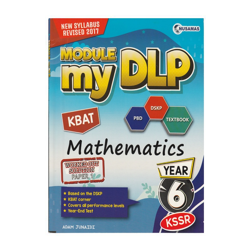 Nusamas Activity Book Module My Dlp Mathematics Year 6 2022 Shopee Malaysia 