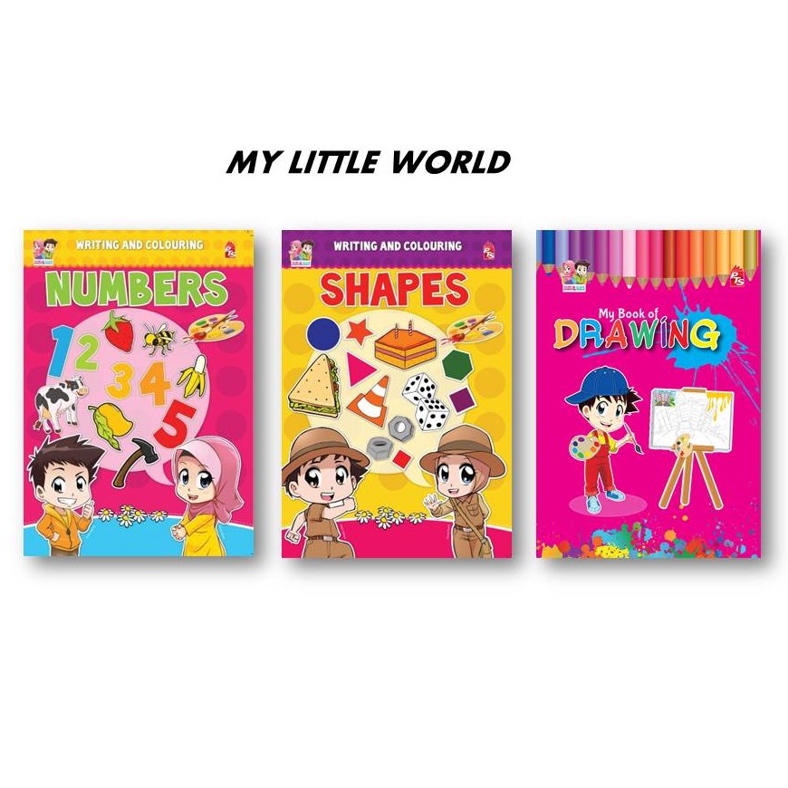 MY LITTLE WORLD WRITING AND COLOURING | Shopee Malaysia