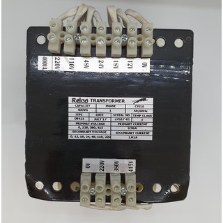 Relco Step Down Transformer 1Phase 400va Multi Voltage | Shopee Malaysia
