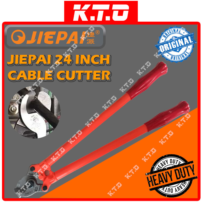 JIEPAI CABLE CUTTER HEAVY DUTY 18" 24" WIRE CUTTER PLIER PEMOTONG WAYAR ...