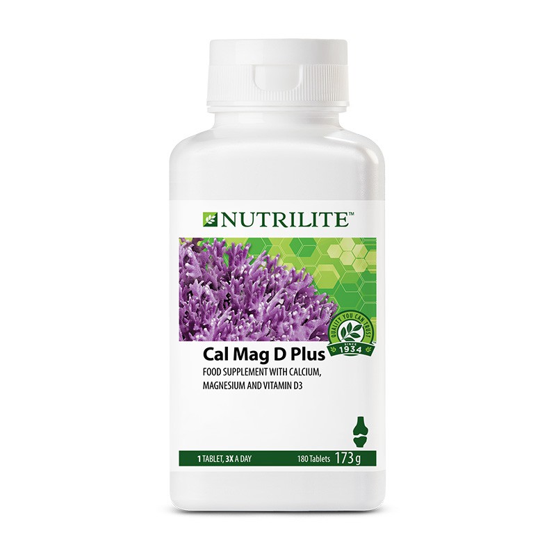NUTRILITE Cal Mag D Plus (180 tab) vitamins supplements Amway | Shopee ...