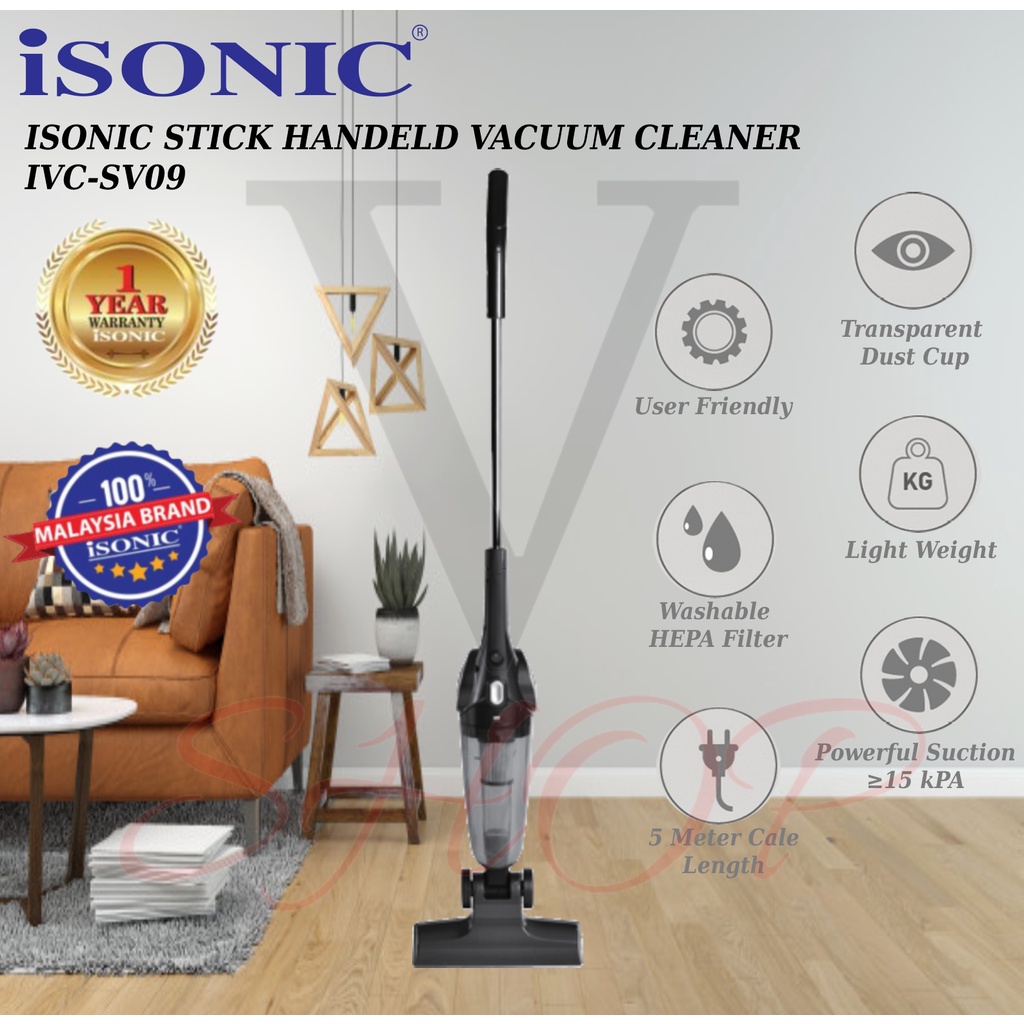 ISONIC // MIDEA 2 IN 1 600W STICK VACUUM CLEANER IVC-SV09 / MVC-SC861B ...