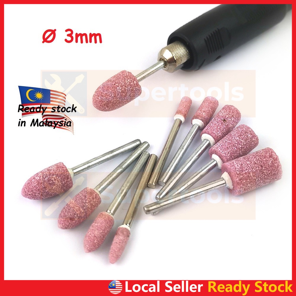 1pcs 3mm Mounted Stone Burr Grinding Head Grinder Burr Abrasive ...