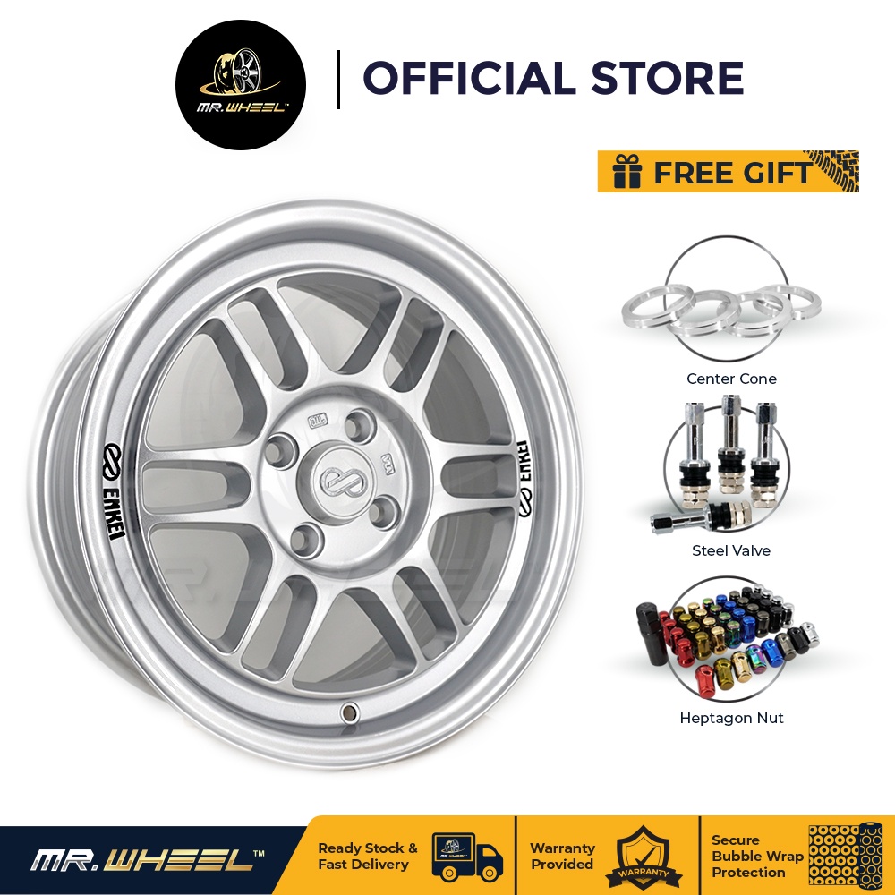 New Sport Rim ENKEI RPF1 15x7 4x100 ET31 Silver 15 inch Mr Wheel Myvi ...