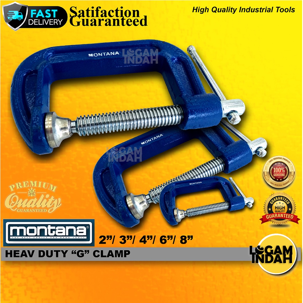 HEAVY DUTY INDUSTRY STANDARD METAL G CLAMP / WOOD WORKING DEVICE ...